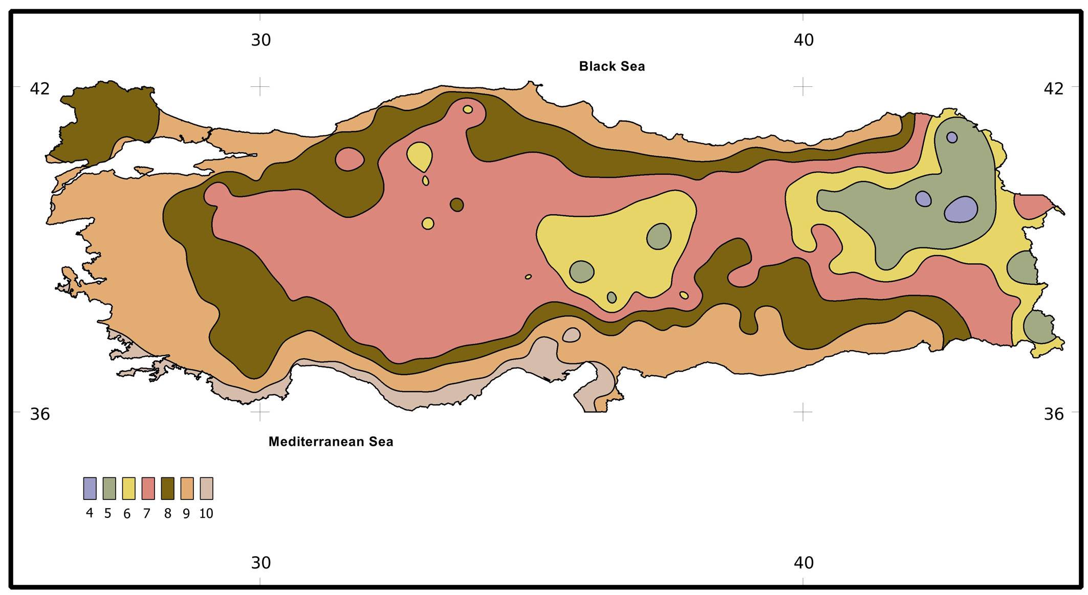 Turkey Vegetation Map